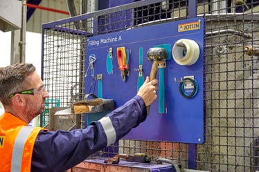 What is a shadow board and how does it work?