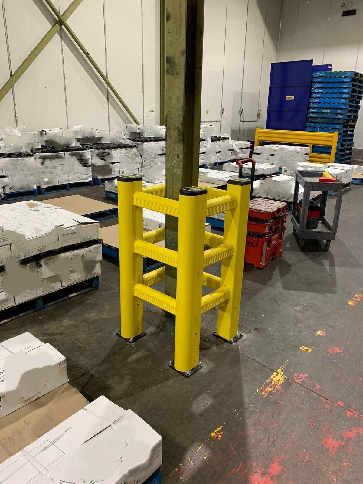 Flexible Polymer Safety Barriers for Forklift trucks
