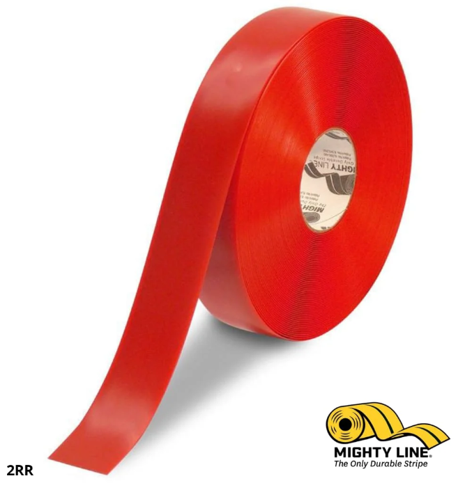 Most common colours of floor marking tape in the UK.